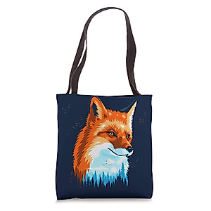 Fox forest face Tote Bag