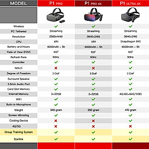 DPVR P1 Ultra 4K Standalone VR Headset, Used All-in-one VR Headset, Shipped from Overseas Warehouses in The US