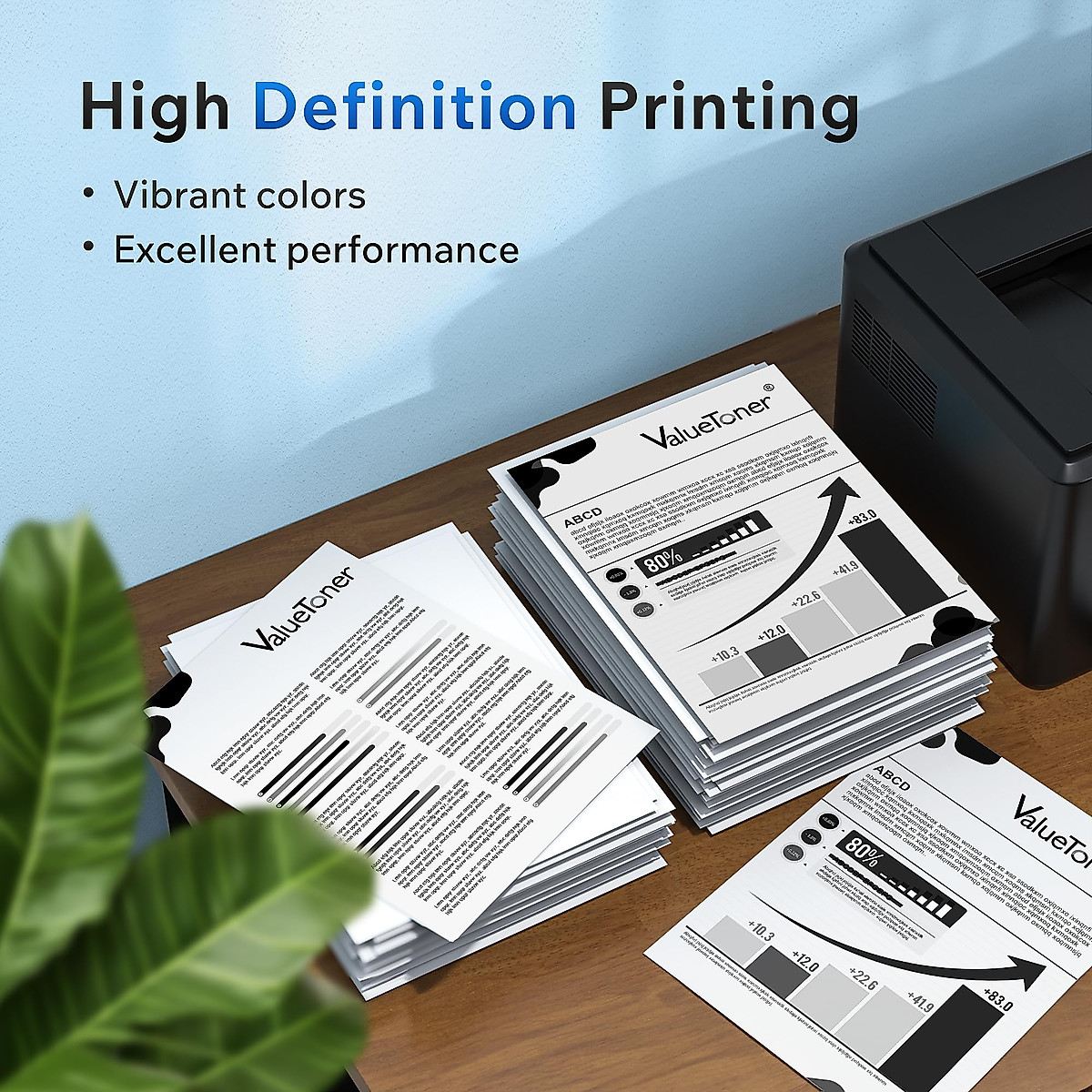 Valuetoner Compatible Toner Cartridge Replacement for Canon 128 CRG-128 3500B001AA ImageCLASS D530 D550 MF4570dw MF4770n MF4880dw MF4890dw MF4450 MF4420n FaxPhone L190 L100 Printer (Black, 4 Pack)