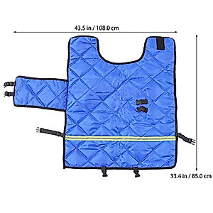 Generic Calf Blanket Thickened Livestock Warm Clothes - Soft Flannelette Calf Vest Winter Coat for Farm Cows Horses - Random Style