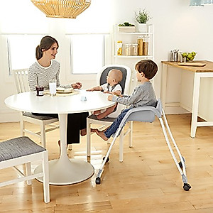 Ingenuity SmartClean Trio Elite 3-in-1 Convertible Baby High Chair, Toddler Chair, and Dining Booster Seat - Slate