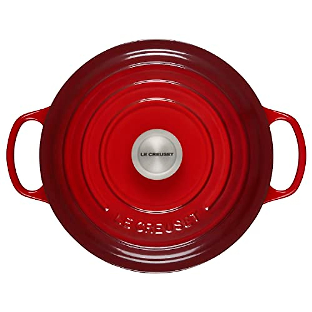 Le Creuset Enameled Cast Iron Signature Round Dutch Oven, 5.5 qt., Cerise