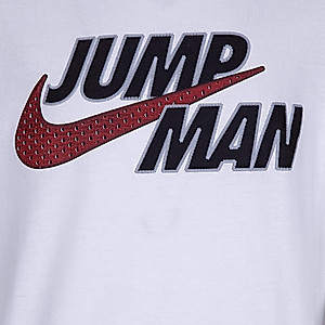 Jordan Boy's Jumpman Strong Tee (Big Kids) White XL (20 Big Kid)