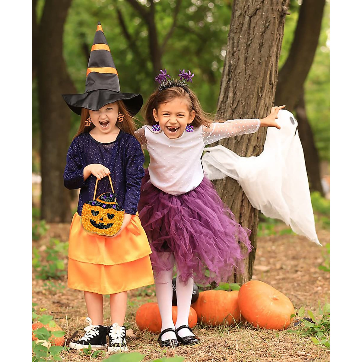 7 Sheets Halloween Faux Leather Sheets for Crafts, 7.9×13.0 Inch Glitter Synthetic Leather Sheet Halloween Spider Faux Leather Fabric Sheets for Earrings Hair Bows DIY Keychain Holiday Decor