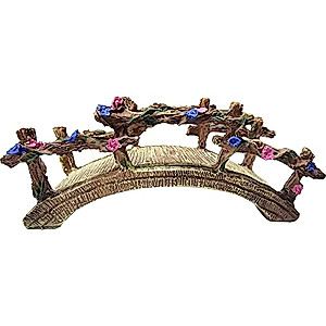 MUAMAX Miniature Garden Bridge Resin Craft Cute Fairy Bridge Little Artificial Bridge Micro Landscape Garden Bridge Fairy Garden Bridge for Dollhouse Ornament