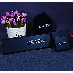 ORAZIO 8Pcs 16G Stainless Steel Eyebrow Ear Navel Belly Lip Ring Body Piercing Jewelry 6-12mm (8Pcs, 6mm)