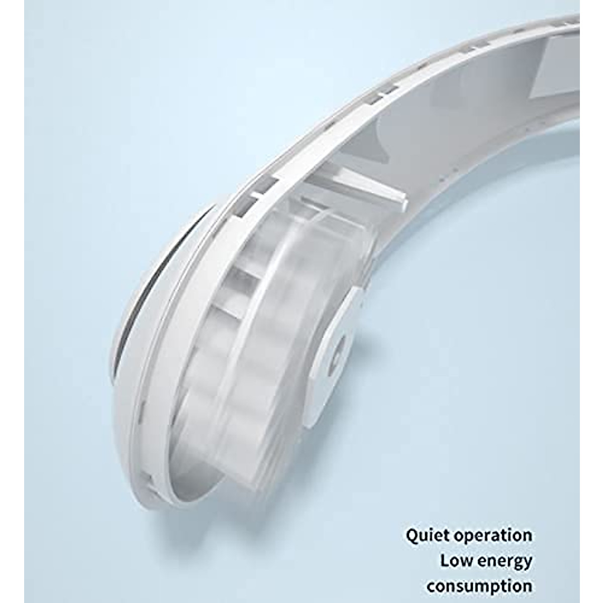 MASKROUSA Portable Neck Fan - Rechargeable Personal Air Cooler Fan, Hands Free Bladeless Neck Fan, 3 Wind Speed and Low Noise with Lightweight, Wearable Neck Cooling Fan