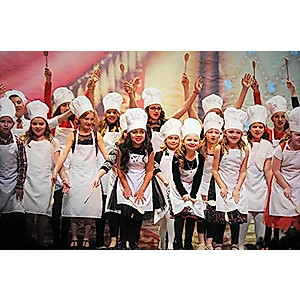 CHEFSKIN Baby Toddler Chef Set Includes Apron and Hat White Set