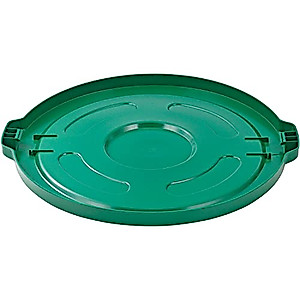 Global Industrial 55 Gallon Garbage Can Lid, Green