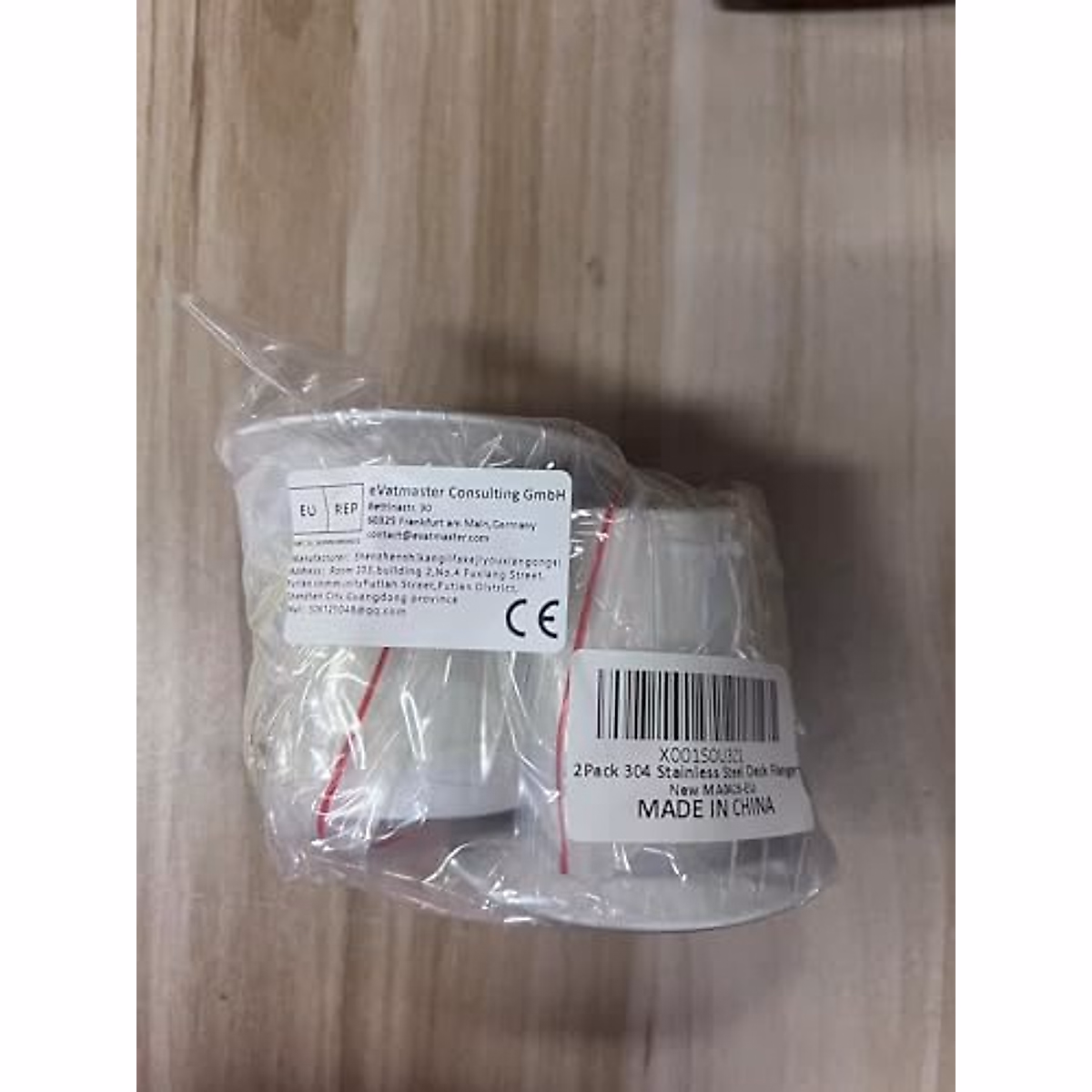 2Pcs Deck Flanges for Above Ground Pool Ladder Steps, Stainless Steel Flange Rod End Holder Deck Anchors Flange Cast, Pool Ladder Anchors Mounting Flanges Replacement Parts for 1.5" Pool Handrails