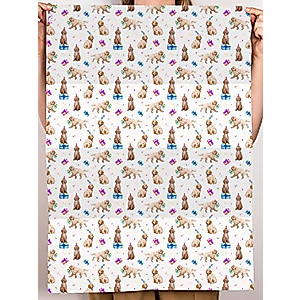 CENTRAL 23 Birthday Gift Wrap - Dog Wrapping Paper - 6 Sheets Funny Gift Wrap For Men And Women - Cockapoo Birthday Party - For Fur Mom Or Dog Dad - Vegan Ink - Comes With Cute Stickers