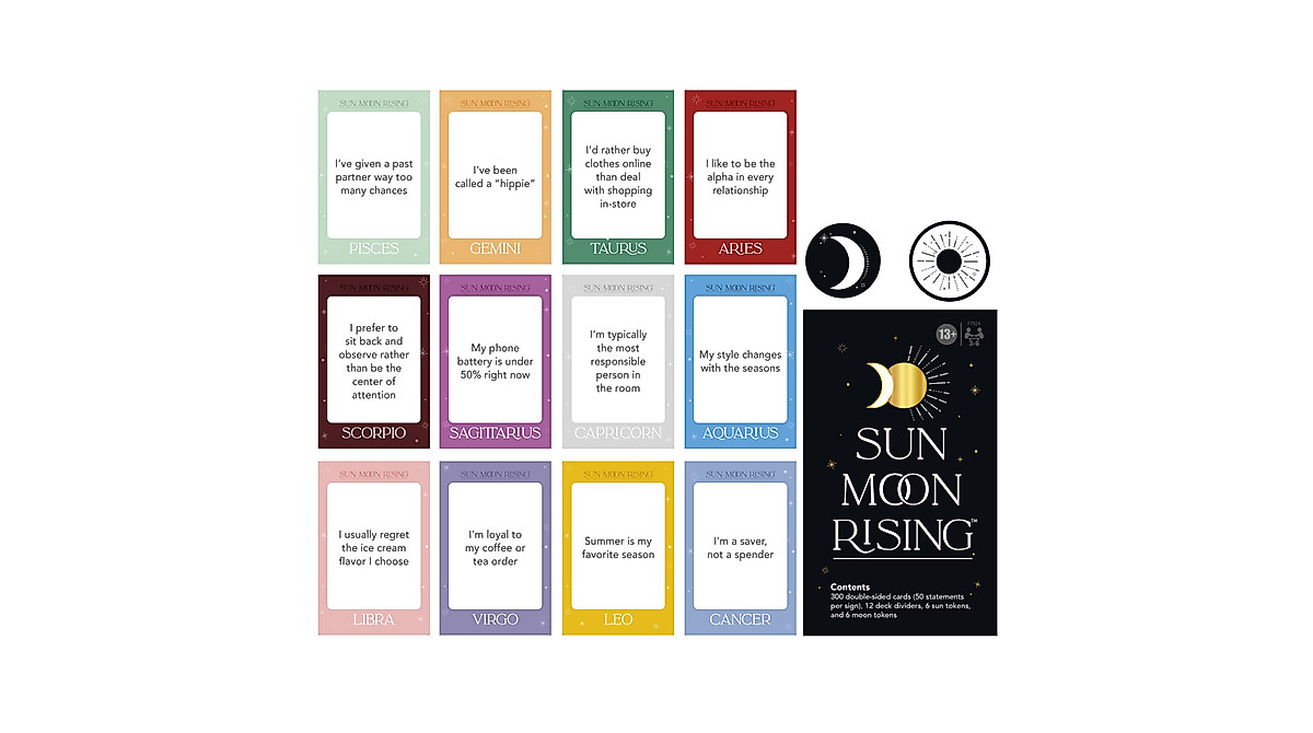 Sun Moon Rising Card Game - Fun Astrology Challenge