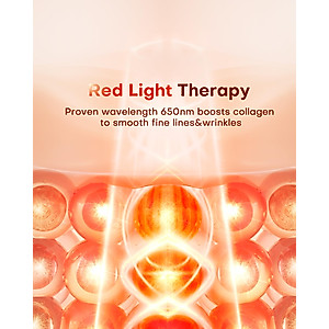 NEWKEY Red Light Therapy Mask for Face,7 Colors LED Face Mask Light Therapy, At-Home Photon Skin Care Beauty Mask for Anti Wrinkles Acne Reduction