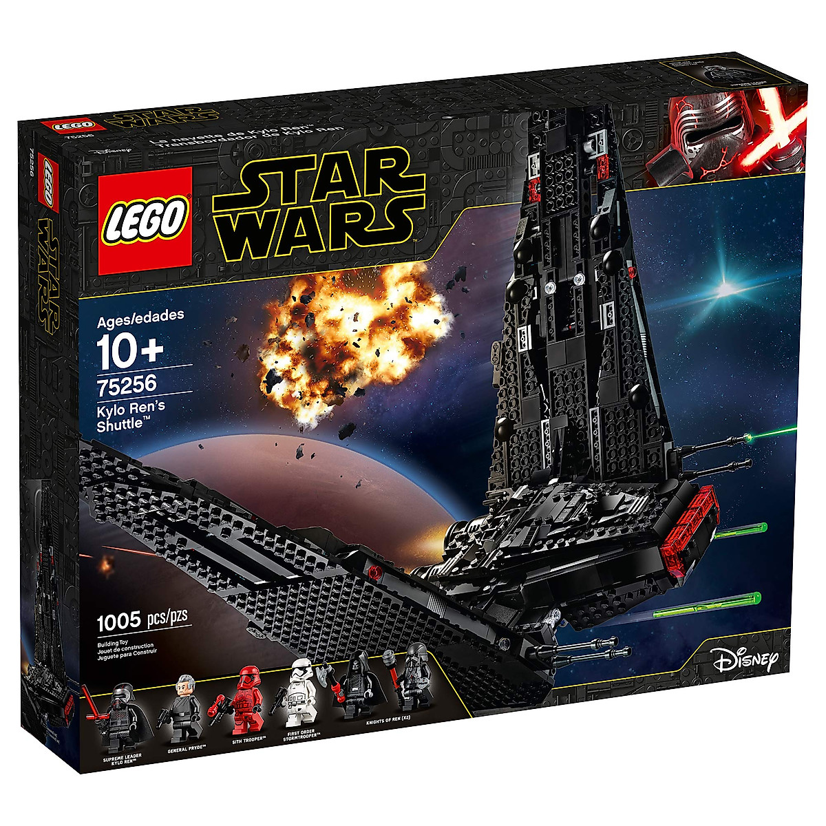 LEGO Star Wars: The Rise of Skywalker Kylo Ren’s Shuttle 75256 Star Wars Shuttle Action Figure Building Kit (1,005 Pieces)