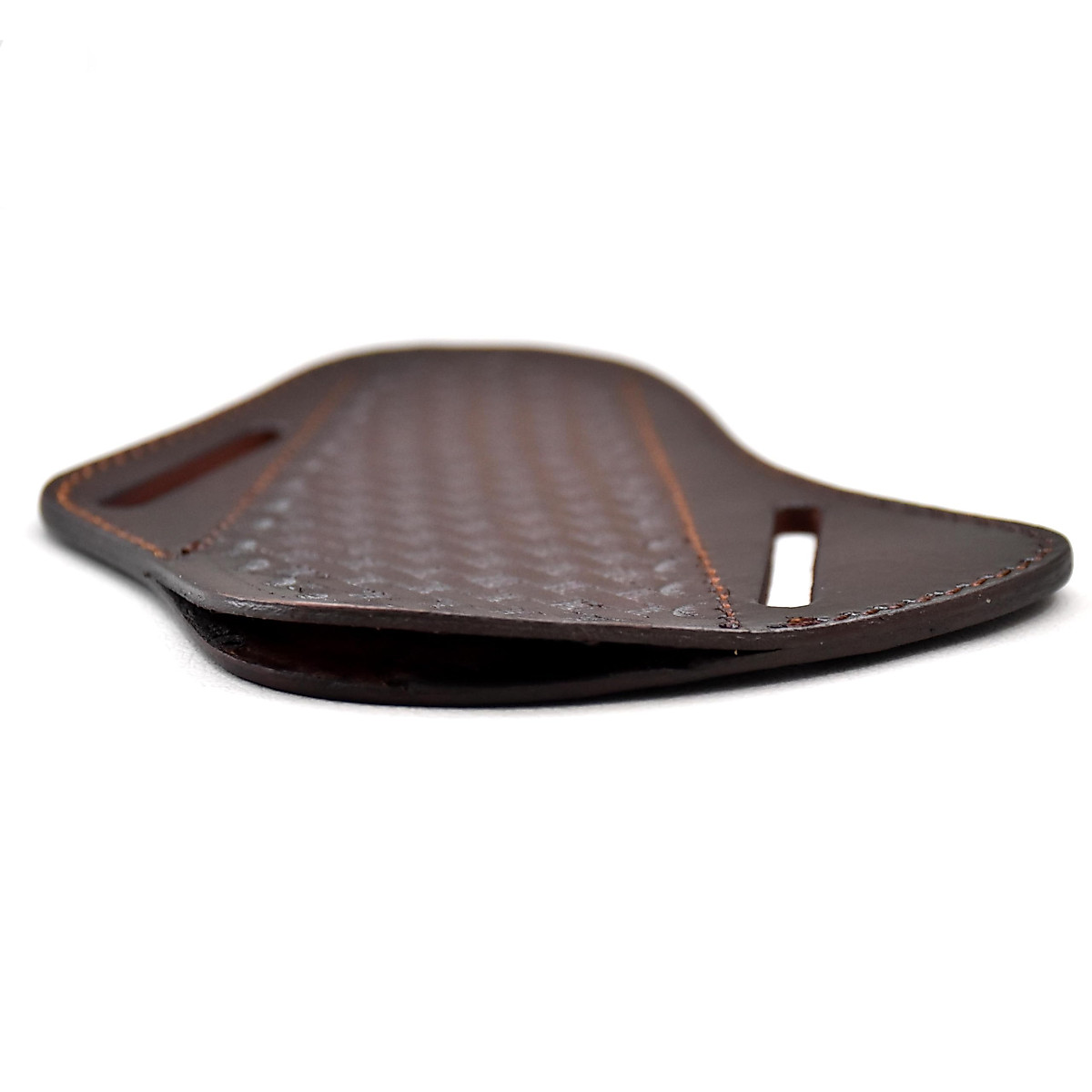 Hercules Knives Custom Leather Sheath Slanted Pancake Tooled Leather Sheath/Camping Knife Sheath/Hunting Knife Sheath 100% Real Laether Cover/Both Side Carry Design