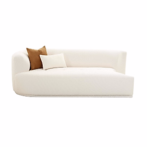 TOV Furniture Fickle Cream Boucle Modular Laf Loveseat