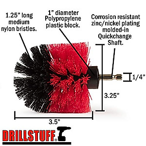 Outdoor - Cleaning Supplies - Drill Brush - Garden - Patio - Deck - Bird Bath - Garden Statues - Gnome - Scrub Brush - Stone - Concrete - Fountain - Headstones - Granite Cleaner - Mold Remover