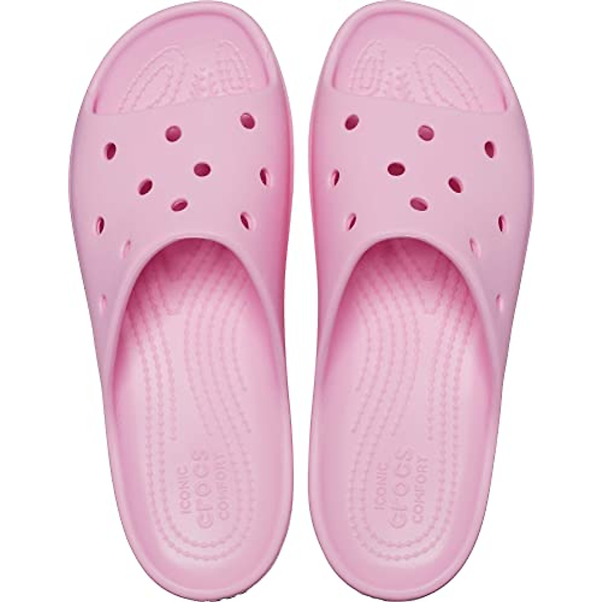 Crocs Women's Classic Slide | Platform Sandals, Flamingo, Numeric_7
