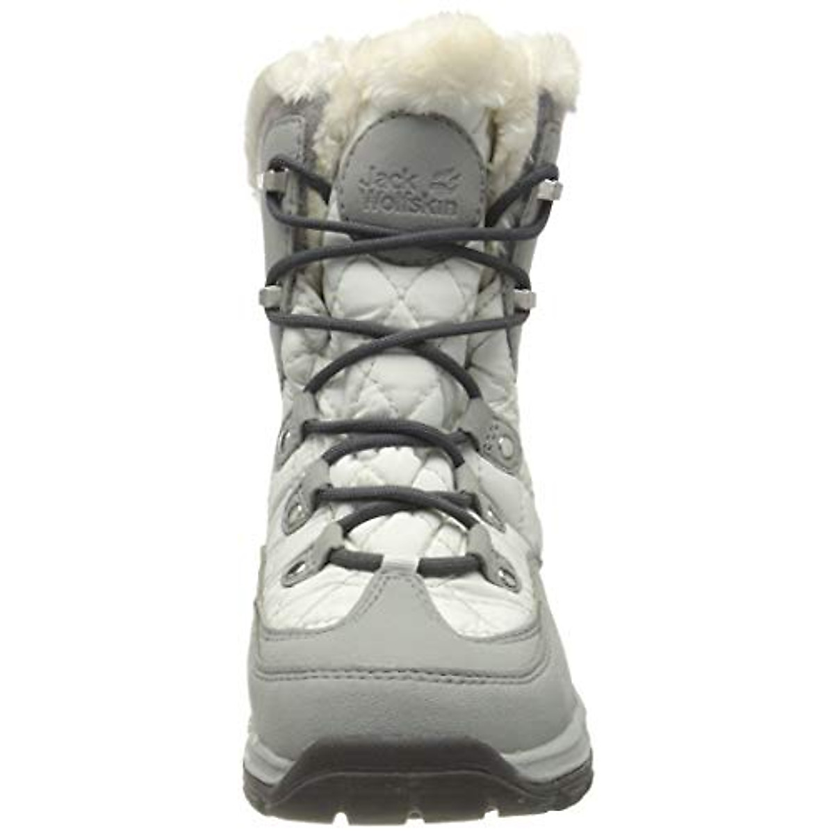 Jack Wolfskin Women's Aspen Texapore Mid W Hiking Boot, White/Silver, 7.5