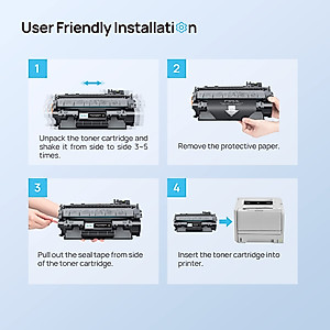 05A Toner Cartridge Compatible for HP 05A CE505A Toner Cartridge for HP P2035 P2035N P2055DN P2055D P2030 P2050 P2055X Printer (05a Toner, 2 Black)
