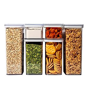 BINO | Food Storage Containers | THE SNAP+COLLECTION | Airtight Storage Containers with Lids | Kitchen & Pantry Organization | Kitchen Containers Airtight