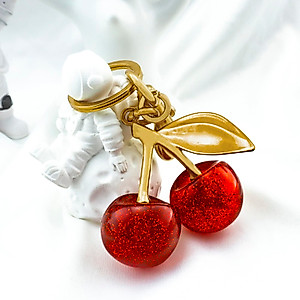 Cherry Bag Charm Purse Charms Keychain- Car Cherry Accessories keychian Gifts for Women Christmas Valentine Bag Gifts For Women
