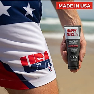 Happy Nuts Comfort Cream | Deodorant For Men | Anti-Chafing, Sweat Defense & Odor Control