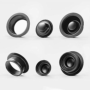 HausinLuck Gunmetal Black Kitchen Sink Drain, Garbage Disposal Sink Flange and Stopper, Garbage Disposal Flange Plug for 3-1/2 Inch Drain Hole, Garbage Disposal Drain, Sink Flange and Stopper
