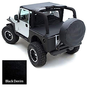 Smittybilt 773515 Denim Black Large Spare Tire Cover