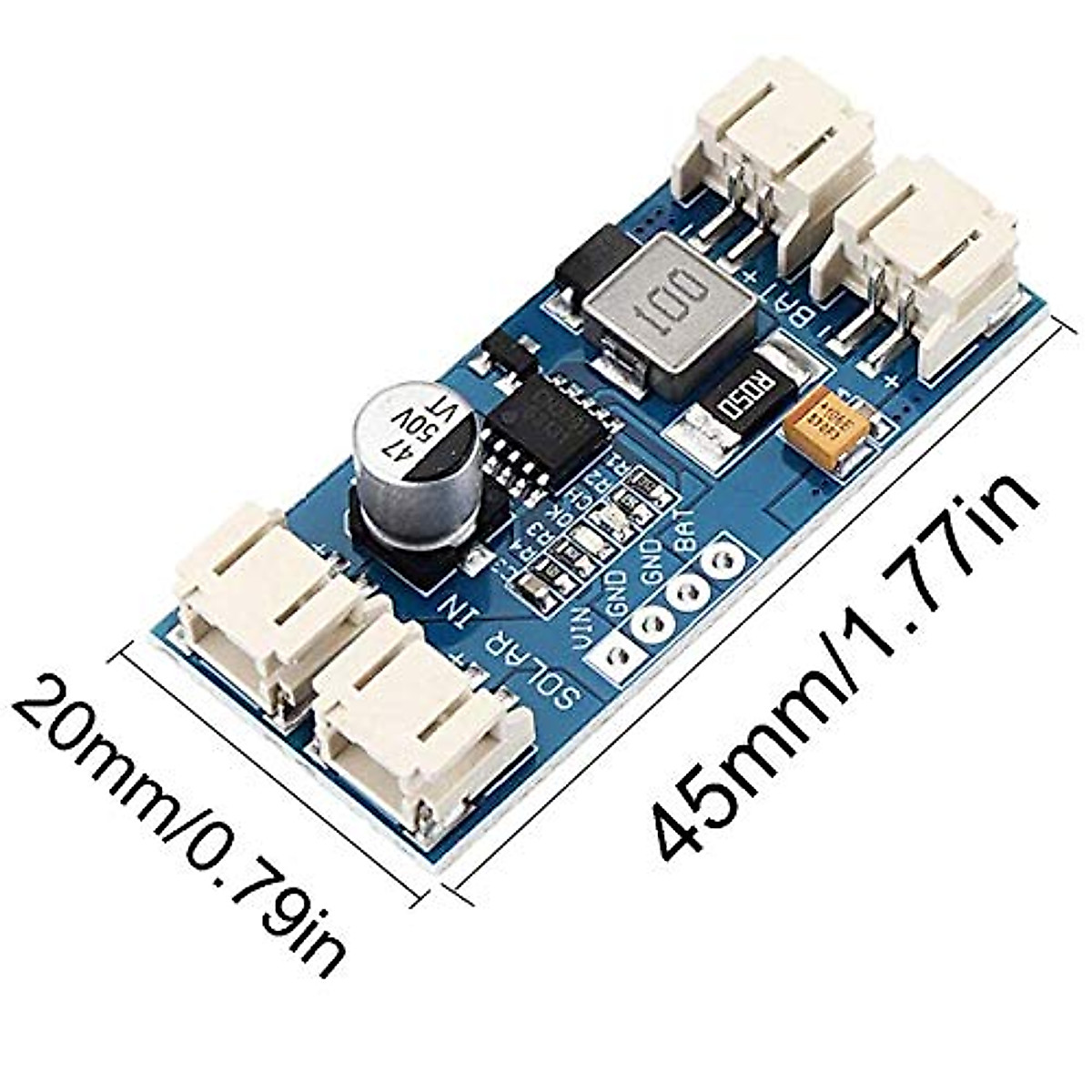 DAOKI 12V Solar Charge Controller Board CN3791 Solar Charge Controller Board MPPT 1 LiPo Battery Panel Regulator Module JST PH2.0 Auto Recharge for Battery withCables