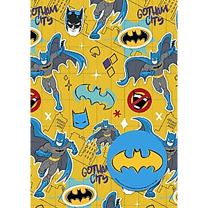 Batman 2 Sheets Of Gift Wrap And 2 Gift Tags