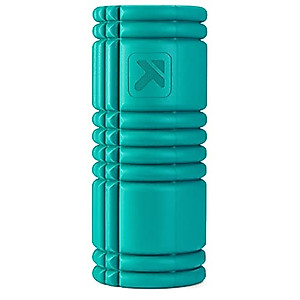 TriggerPoint Grid Patented Multi-Density Foam Massage Roller for Exercise, Deep Tissue and Muscle Recovery - Relieves Muscle Pain & Tightness, Improves Mobility & Circulation (13"), Teal