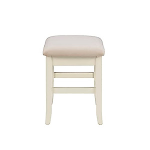 Linon Set, Cream Jackson Vanity, 30" x 36" x 18",