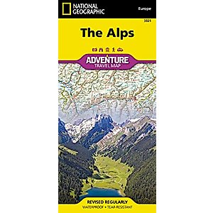 Alps Map (National Geographic Adventure Map, 3321)