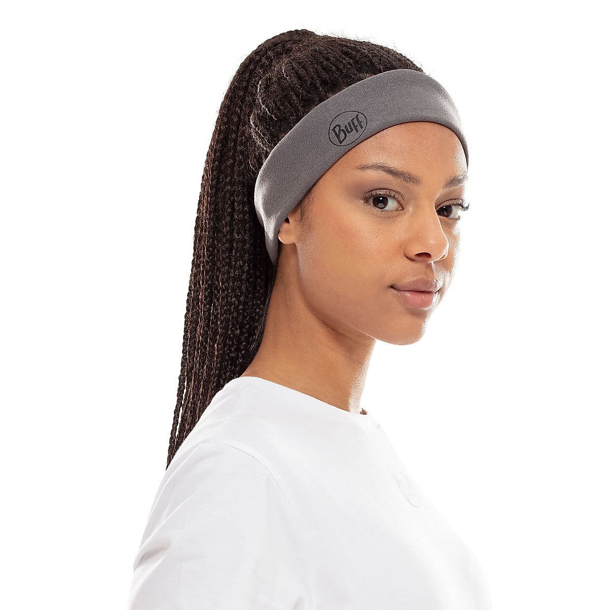 BUFF CoolNet UV XL Neck Gaiter, UPF 50 Sun Protection, Breathable, Cooling Bandana, Versatile, Quick Dry Face Mask, Sedona Grey, X-Large