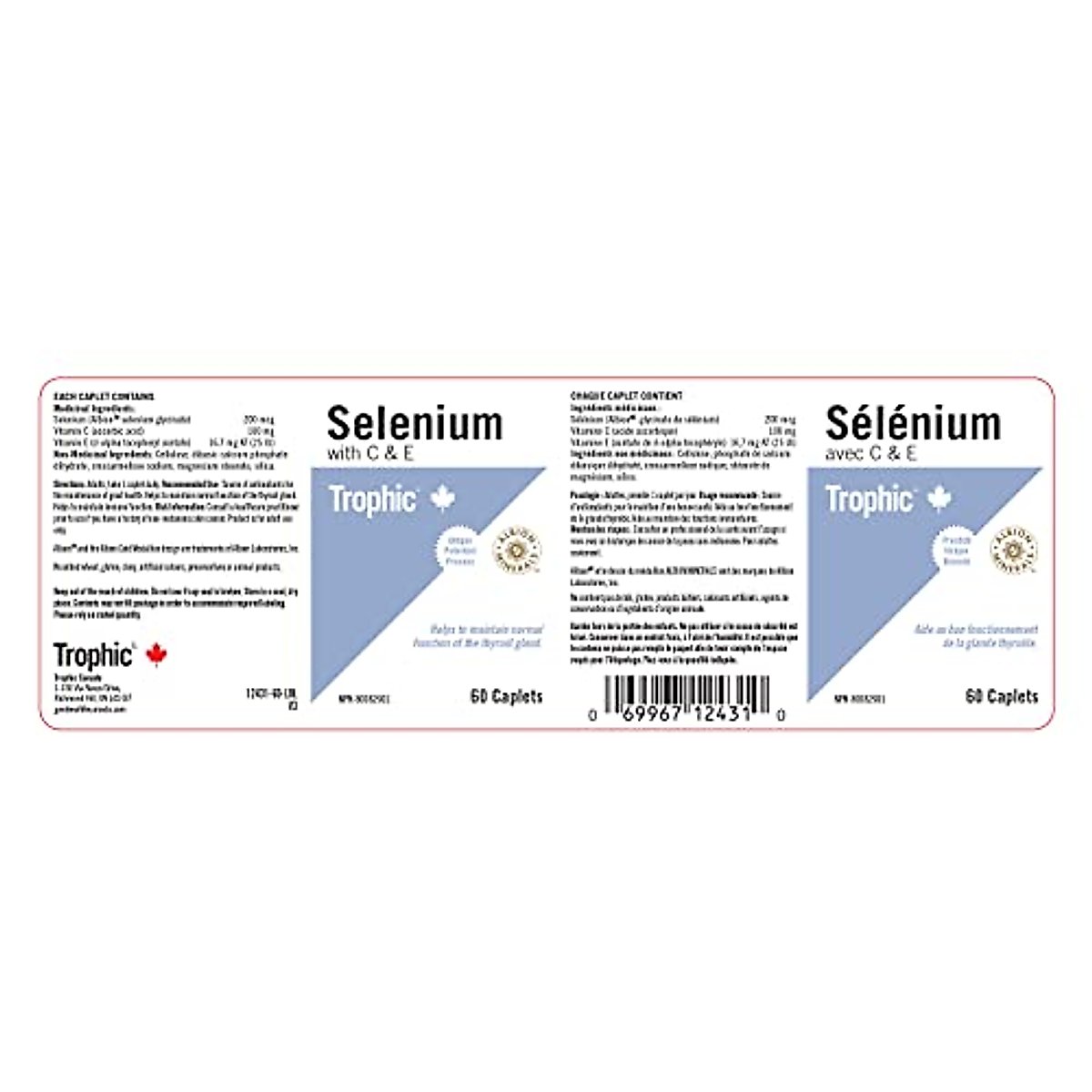 TROPHIC Selenium with C E, 60 CT