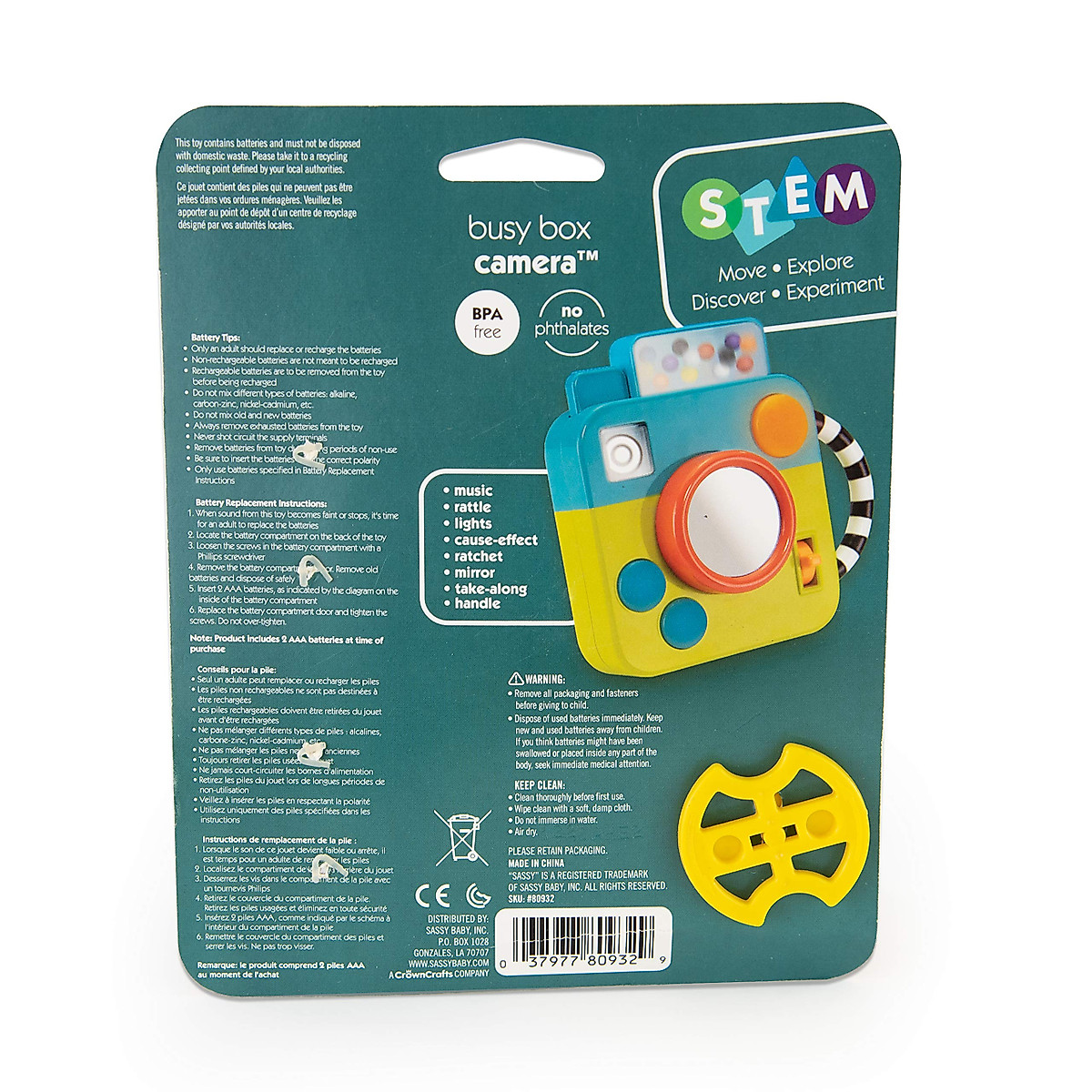 Sassy Busy Box Camera Musical Toy