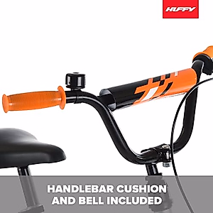 Huffy ZRX 16" Kids Bike, Ideal for Ages 3 to 5 Years Old, Front Pegs, BMX Style Handlebar, Quick Connect Assembly, Designed for Growth, Durable Steel Frame, Enclosed Chain Guard, Silver