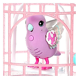 Little Live Pets - Lil' Bird & Bird Cage: Polly Pearl, New Light Up Wings with 20 + Sounds, and Reacts to Touch