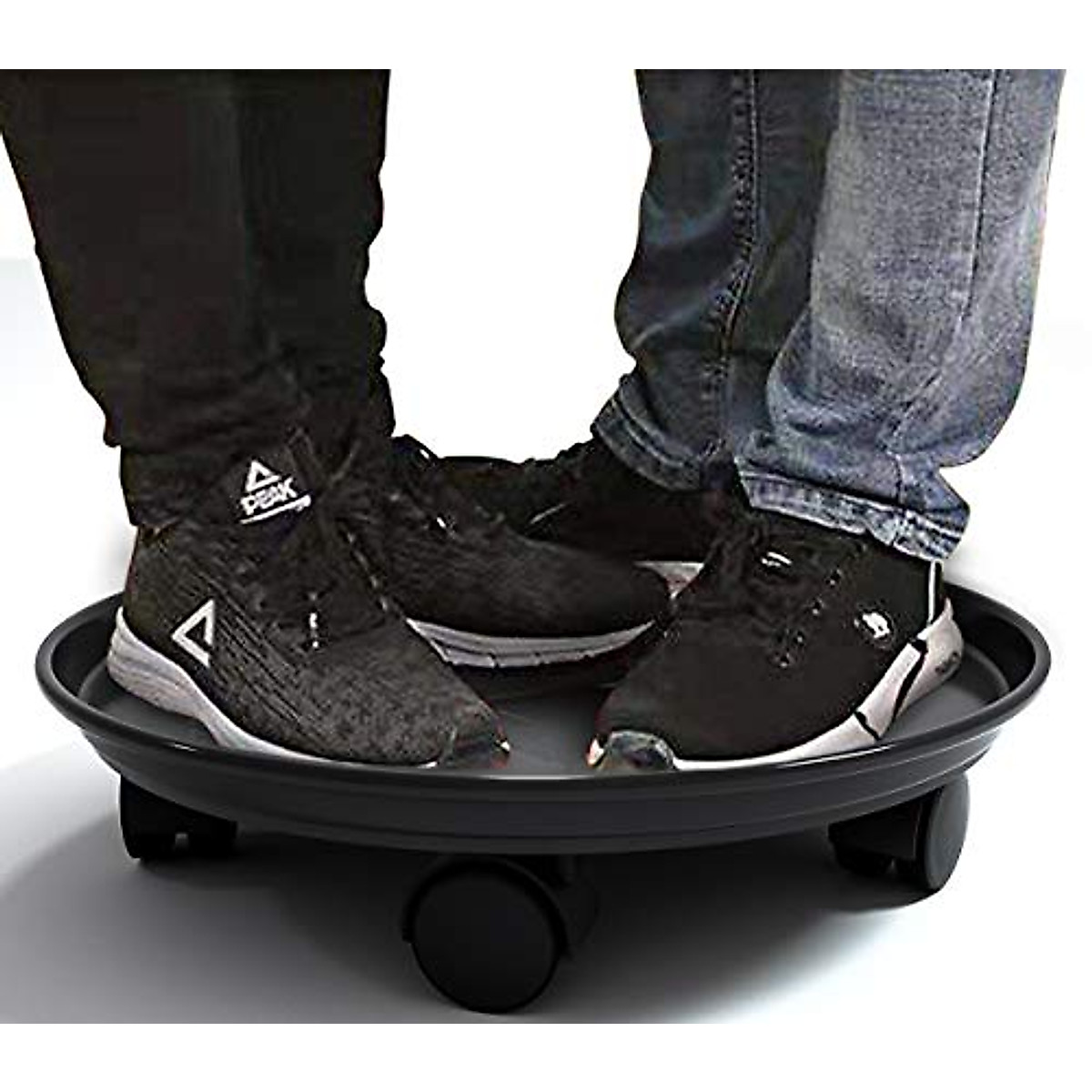 Coadura Plant Caddy with Wheels 15.5 Inch - 2 Pack Plant Caddy on Wheels Heavy Duty,Plant Dolly Plant Tray with Wheels Planter Caddies Indoor/Outdoor, Black