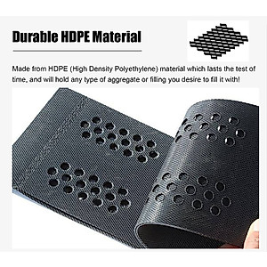 WAHHWF Geocell Ground Grid, Pea Gravel Grid Paving Stabilizer, Slope Grid Erosion Control, 2" Tall Ground Geo Grid for Driveway Shed Garden, 3ft/ 6ft/ 10ft/ 16ft/ 20ft/ 26ft/ 30ft Long