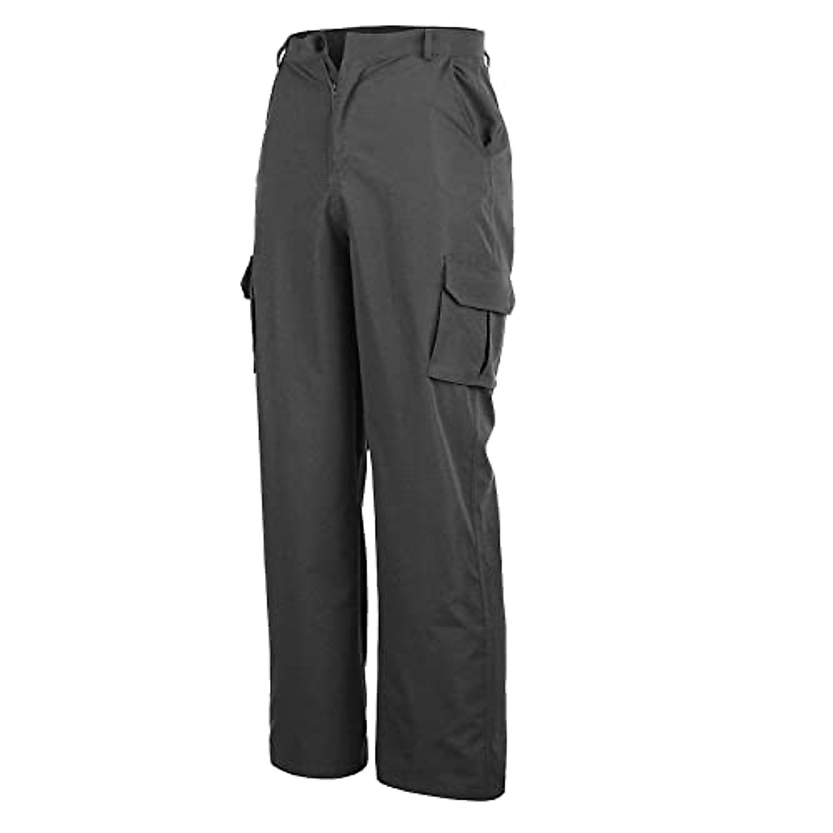 Mens Fashion Cargo Hiking Pants Relaxed Fit High Waist Workout Athletic Military Combat Hiking Work Pants Trousers Sweatpants Dark Gray