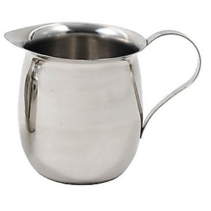 (2 Pack) 3-Ounce Stainless Steel Bell Creamer, 90 ml. Bell-Shaped Serving Cream Pitcher