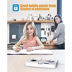 iDiskk Phone Jail Lock Box with Timer, iPhone Timer LockBox for Android Sumsung/Google/iPhone 14/13/13 pro/12/11/X/XR/XS/8/ Cell Phone Jail Lockbox for Kids/Students/Parents to get More Focused