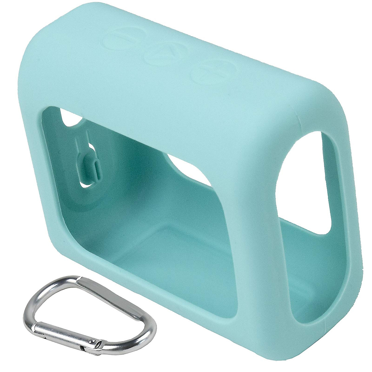 co2CREA Silicone Cover Replacement for JBL GO3 Go 3 Eco Waterproof Ultra Portable Bluetooth Speaker (Teal Case)