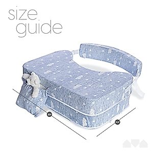 Milliard Premium Nursing Pillow for Breastfeeding, Memory Foam and Machine Washable with Unique Height Adjustable Feature for Best Comfort