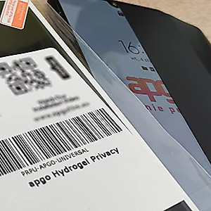 apgo Hydrogel Privacy Matte Screen Protector for Oppo Reno2, Anti Spy, Hydrogel Film, Flexible, Soft TPU with positioning layer easy installation