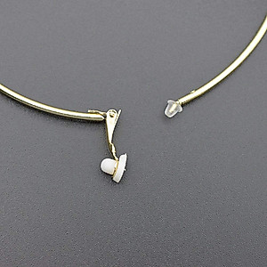 Extra Large Non Pierced Earrings for Women Men - Big Round Circle Clip On Huggie Hoop Earrings Hypoallergenic (Gold, 100)