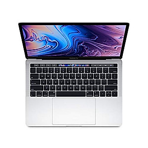 Apple 13.3" MacBook Pro w/ Touch Bar (Mid 2018), 227ppi Retina Display, Intel Core i5-8259U Quad-Core, 256GB PCI-E Solid State Drive, 8GB DDR3, 802.11ac, Bluetooth, macOS 10.13, Silver (Renewed)