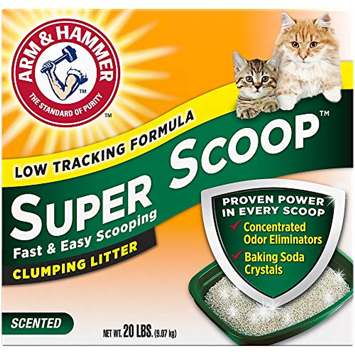 Arm & Hammer Super Scoop Clumping Litter Fresh Scent, 20lb